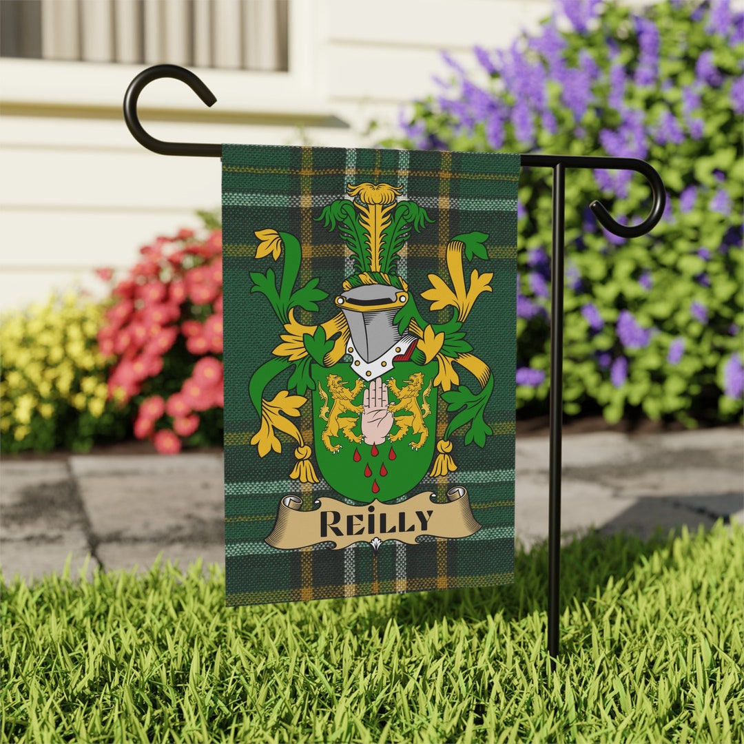 Reilly Coat of Arms Irish Garden & House Banner, Irish Tartan Flag ...
