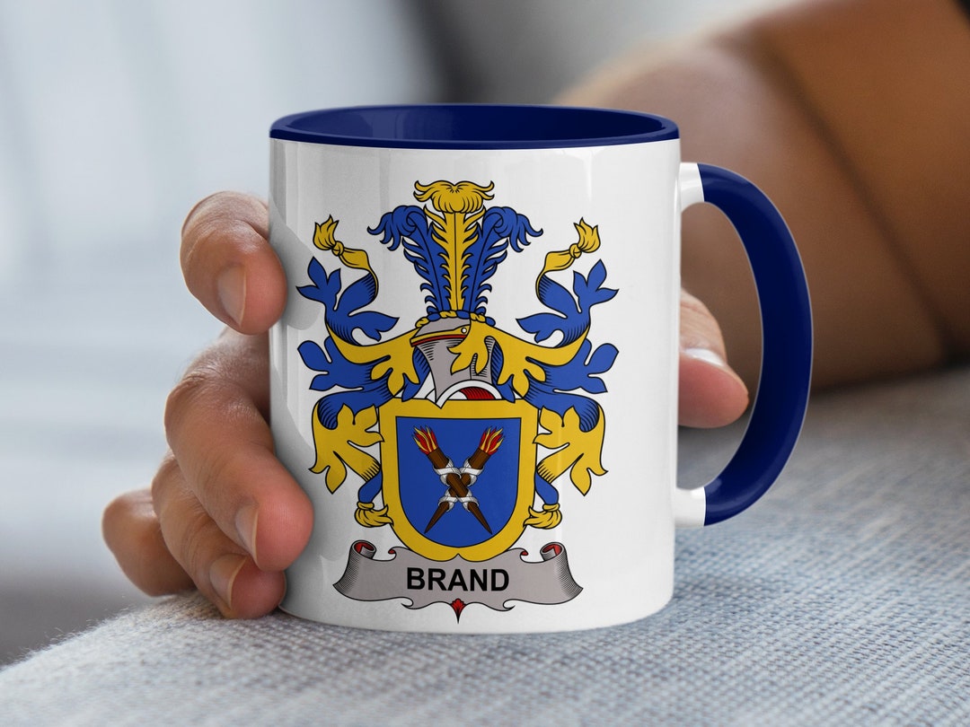 Personalized Family Crest Coffee Mug, Swedish Surname Heraldic Design ...