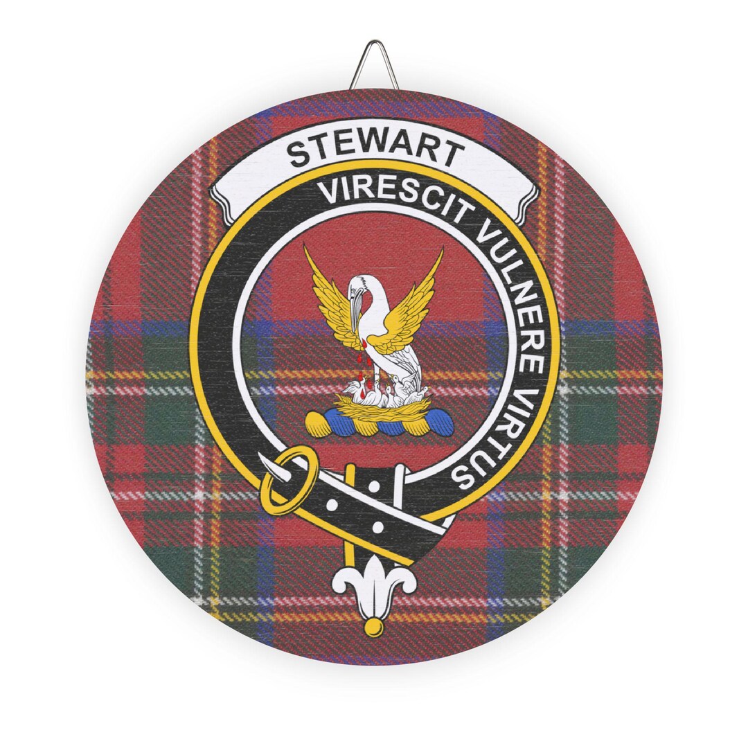 Personalized Scottish Clan Crest & Tartan Wooden Sign | Durable Baltic ...
