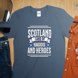Scotland Land of Haggis and Heroes T-shirt, Scottish Pride Graphic Tee ...