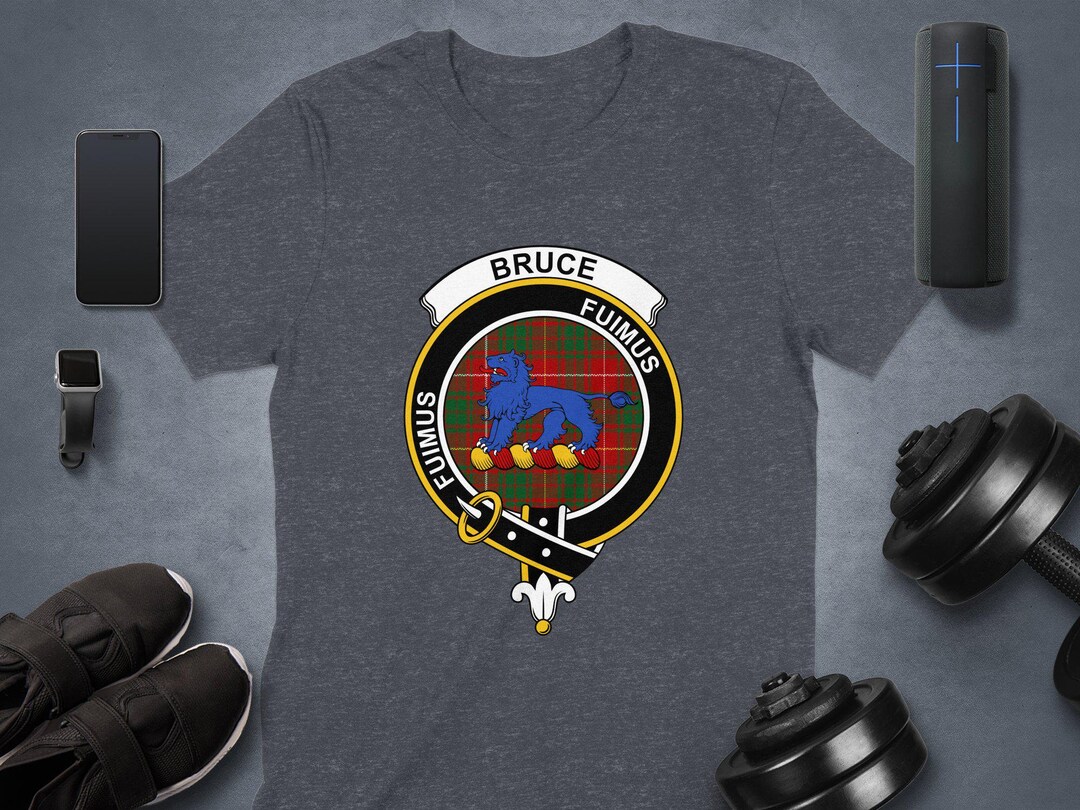 Bruce Clan Crest Tartan Background Sweatshirt, Hoodie, T-shirt ...