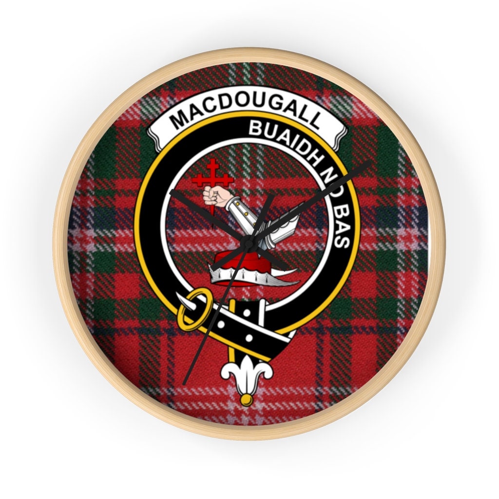 Clan Macdougall Scottish Tartan Wall Clock - Etsy