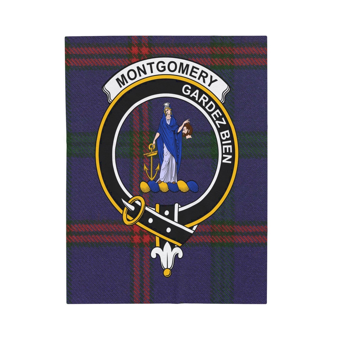 Clan Montgomery Scottish Tartan Blanket Montgomery Family - Etsy