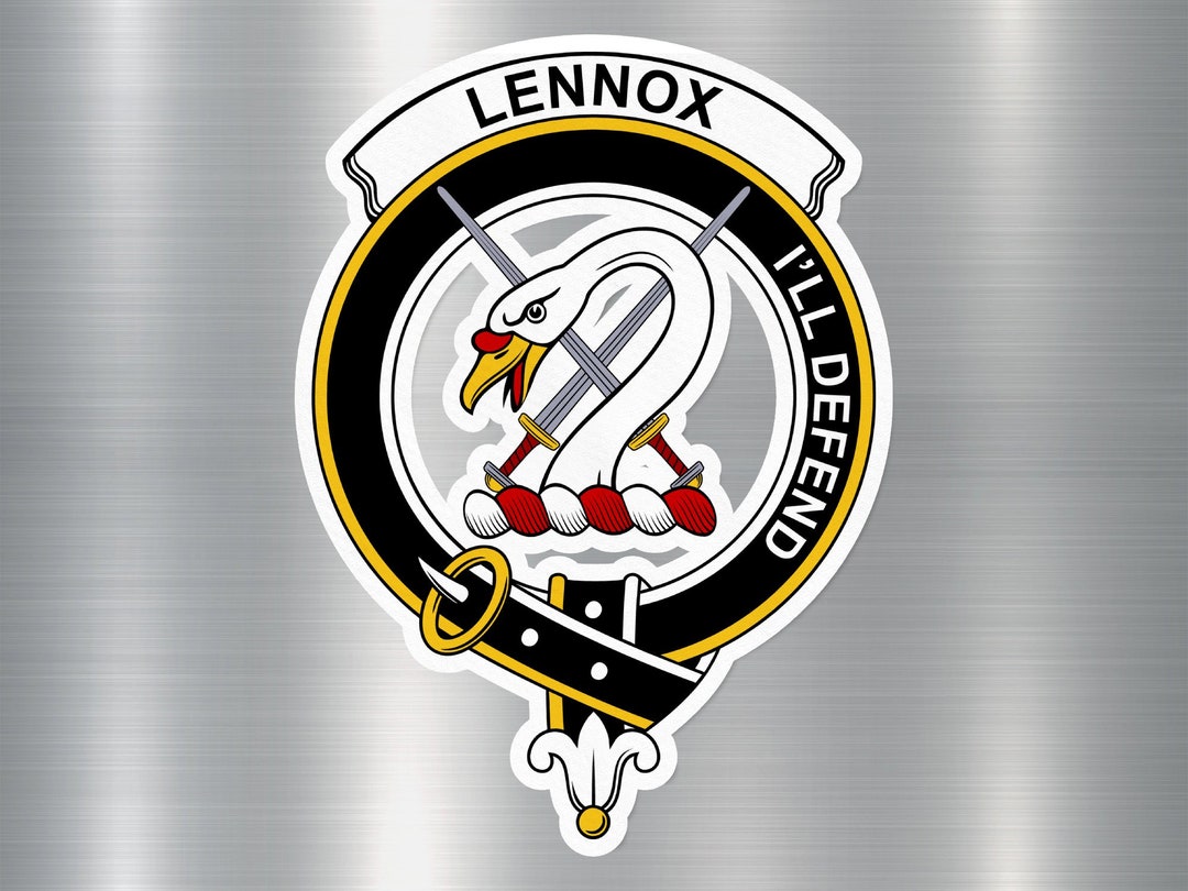 Scottish Clan Lennox Crest Kiss Cut Sticker, Die Cut Magnet, I'll ...