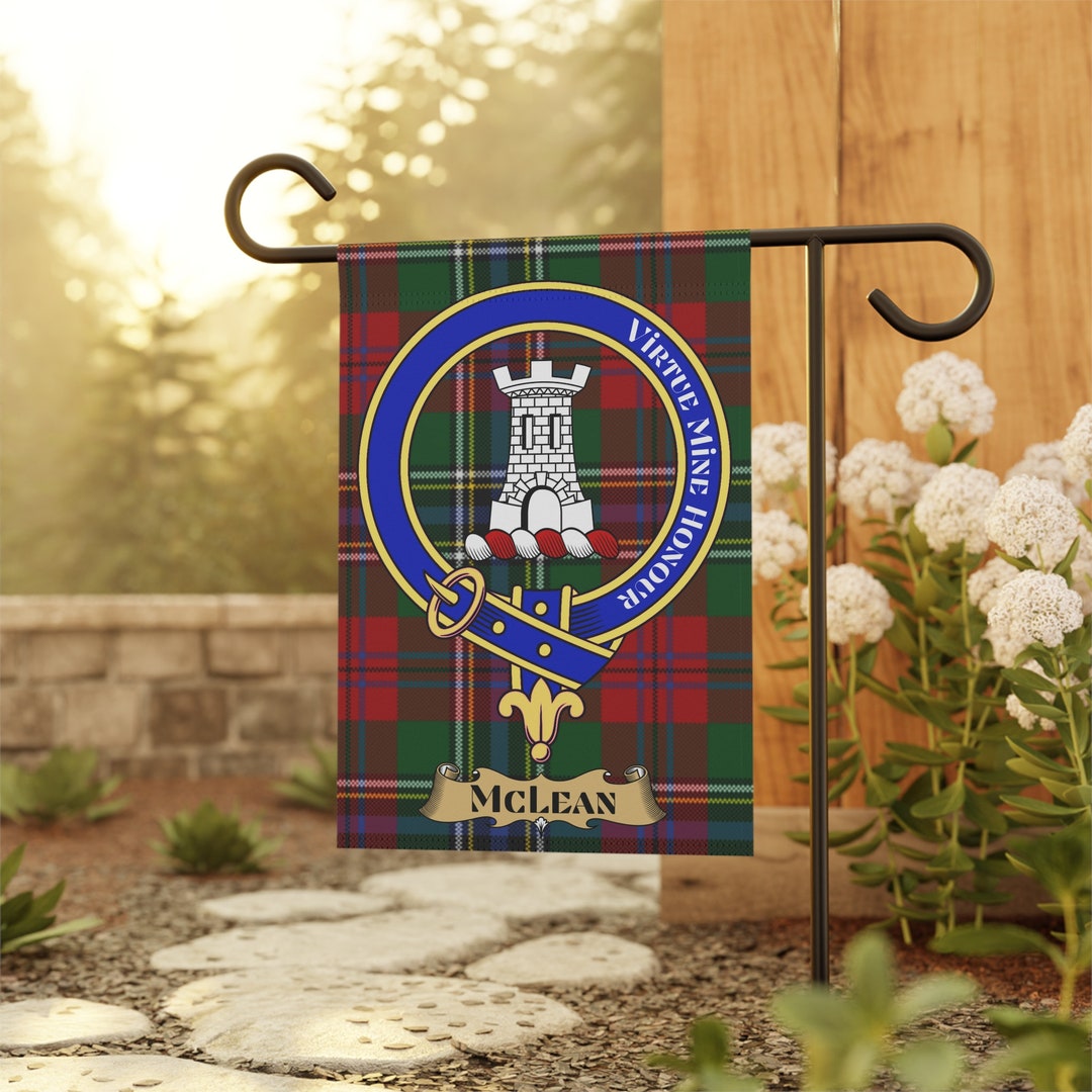 Mclean Clan Scottish Tartan Flag, Mclean Clan Garden Banner, Scottish ...