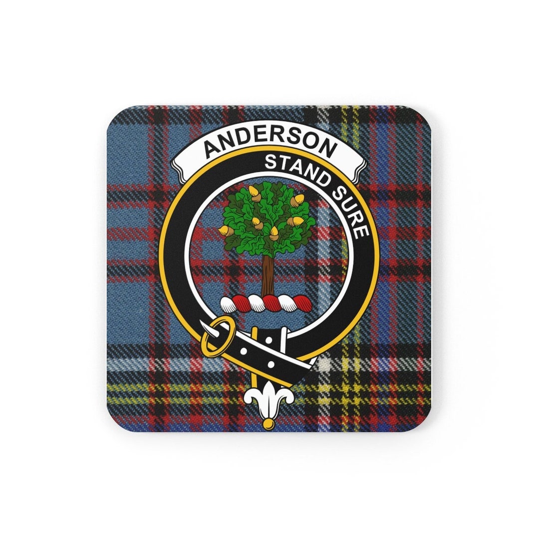 Personalized Scottish Tartan Coaster Set, Unique Scottish Gift ...