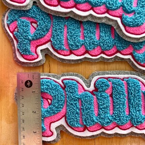 Handmade Handcranked Chainstitch Embroidered Philly Chenille Vintage Patch - Etsy
