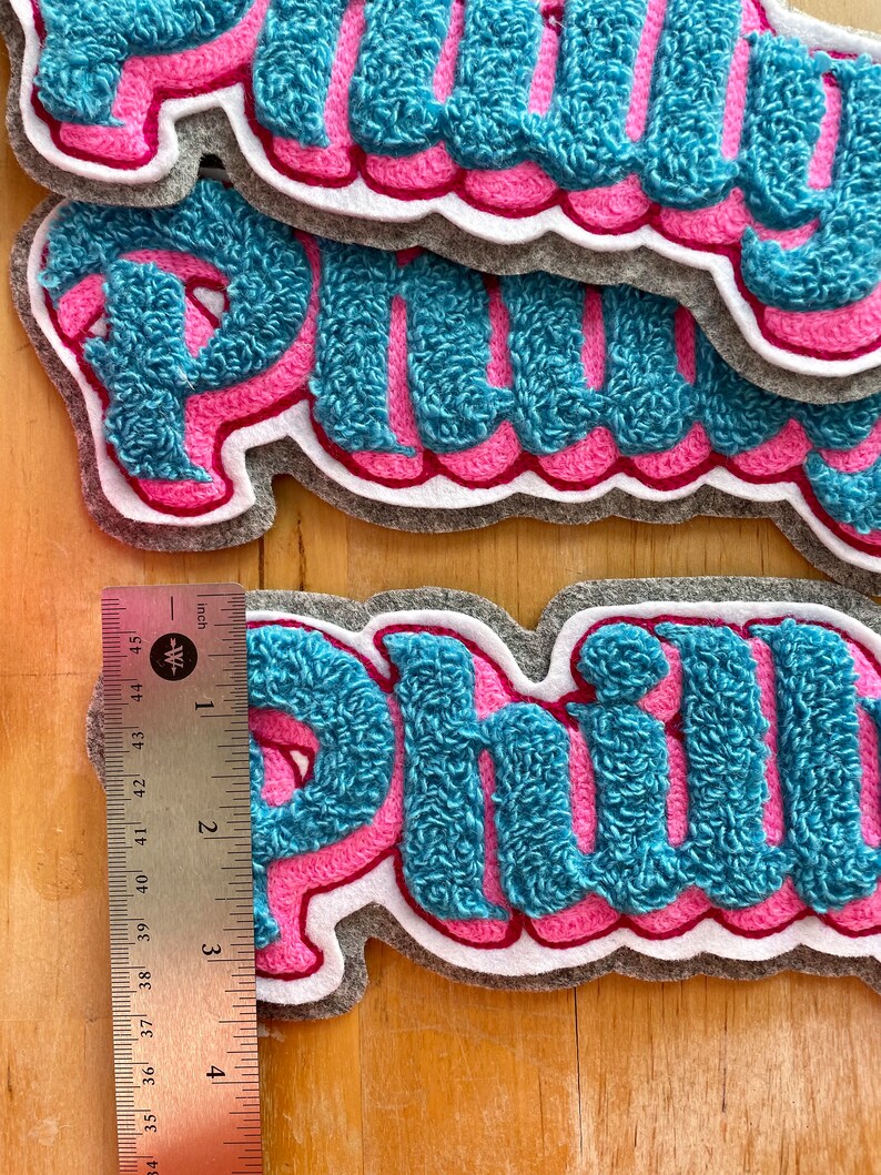 Handmade Handcranked Chainstitch Embroidered Philly Chenille Vintage Patch - Etsy
