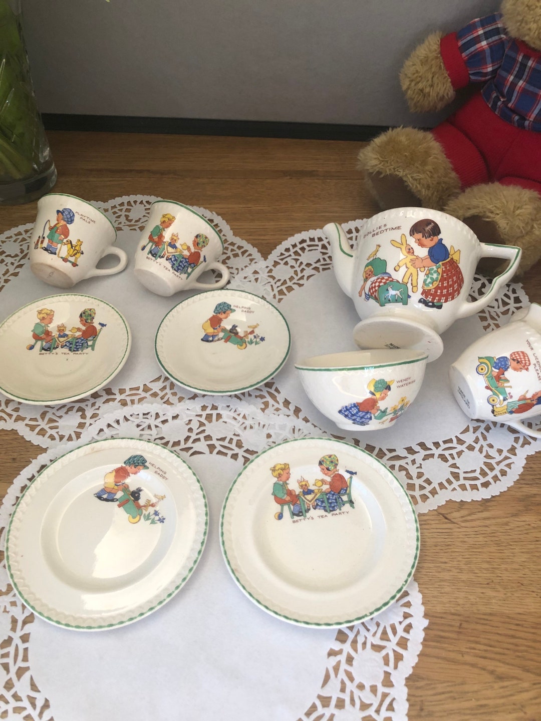 1940’s Bilton’s Made in England ‘betty’s Tea Party’ Child’s China ...