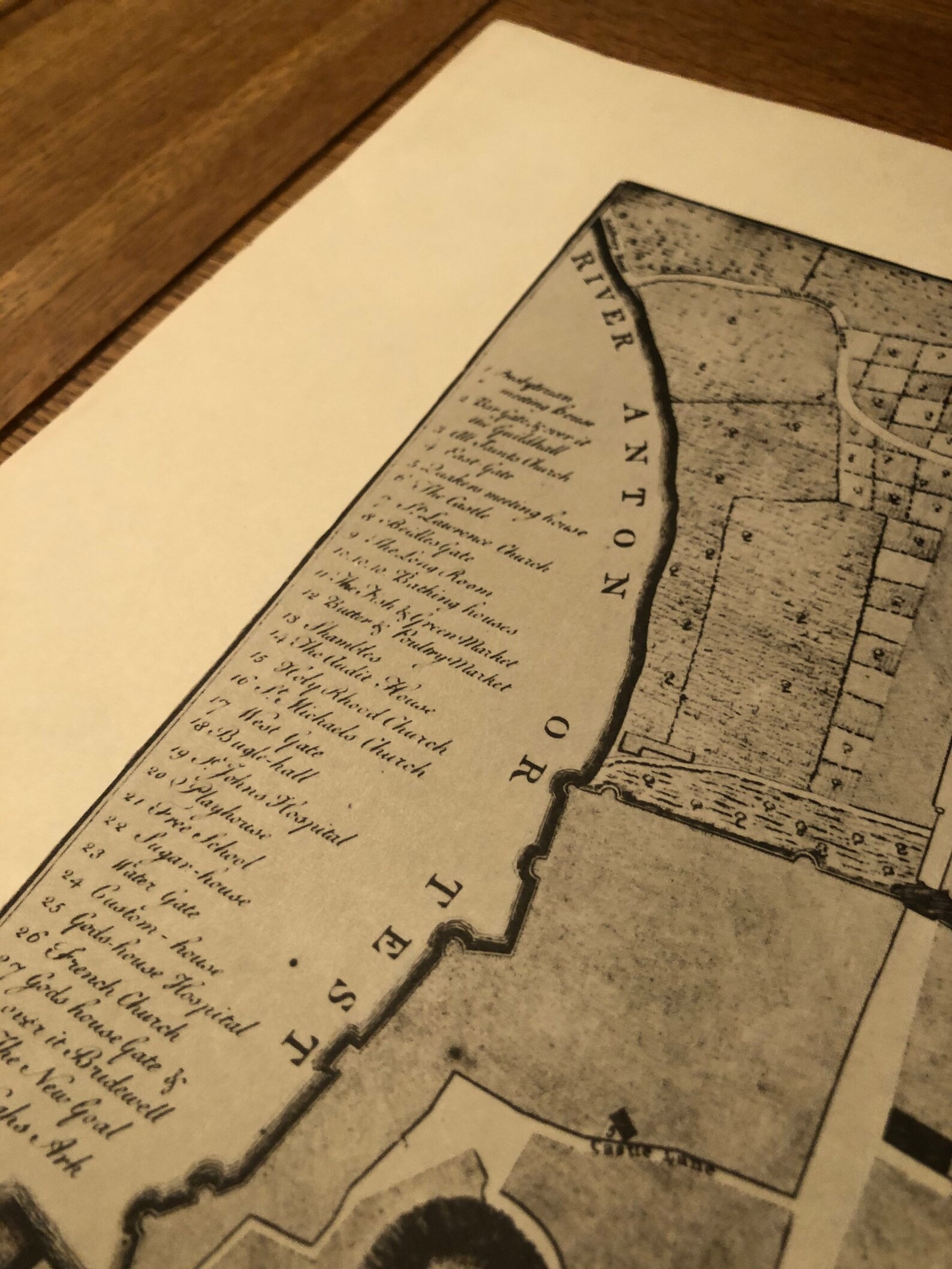 Vintage Print of Old Southampton Map 1771 Polygon Area - Etsy
