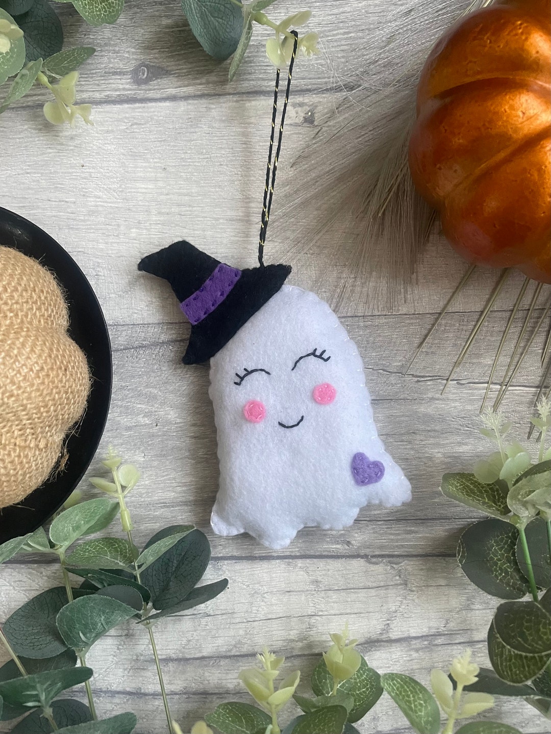 Handmade Ghost Felt Decorations, Hanging Scary Ornament,halloween Ghost ...