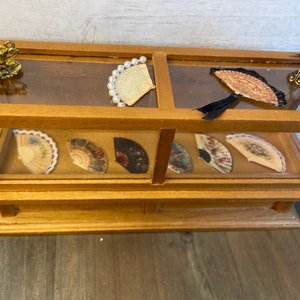 Custom Decorative Miniature Hand Fan OOAK Handmade 1:12 Doll Fans for ...