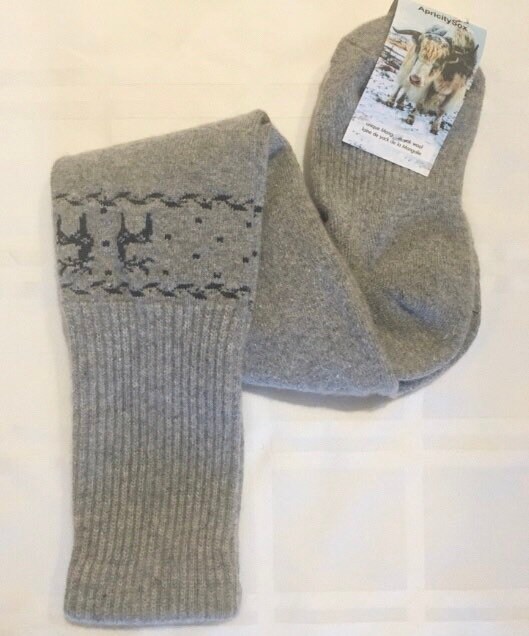 Yak Wool Socks Over the Knee extremely warm stylish rubber | Etsy