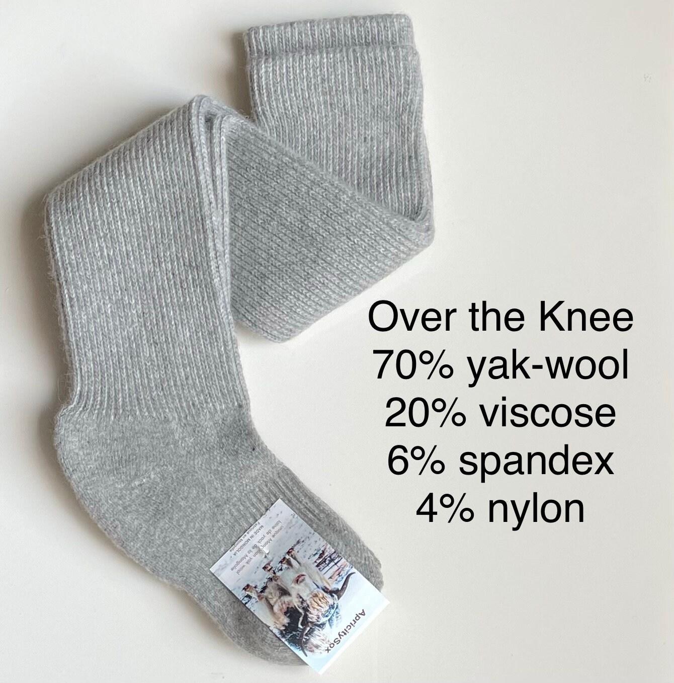 Yak Wool Socks Over the Knee Extremely Warm Stylish Rubber - Etsy Canada