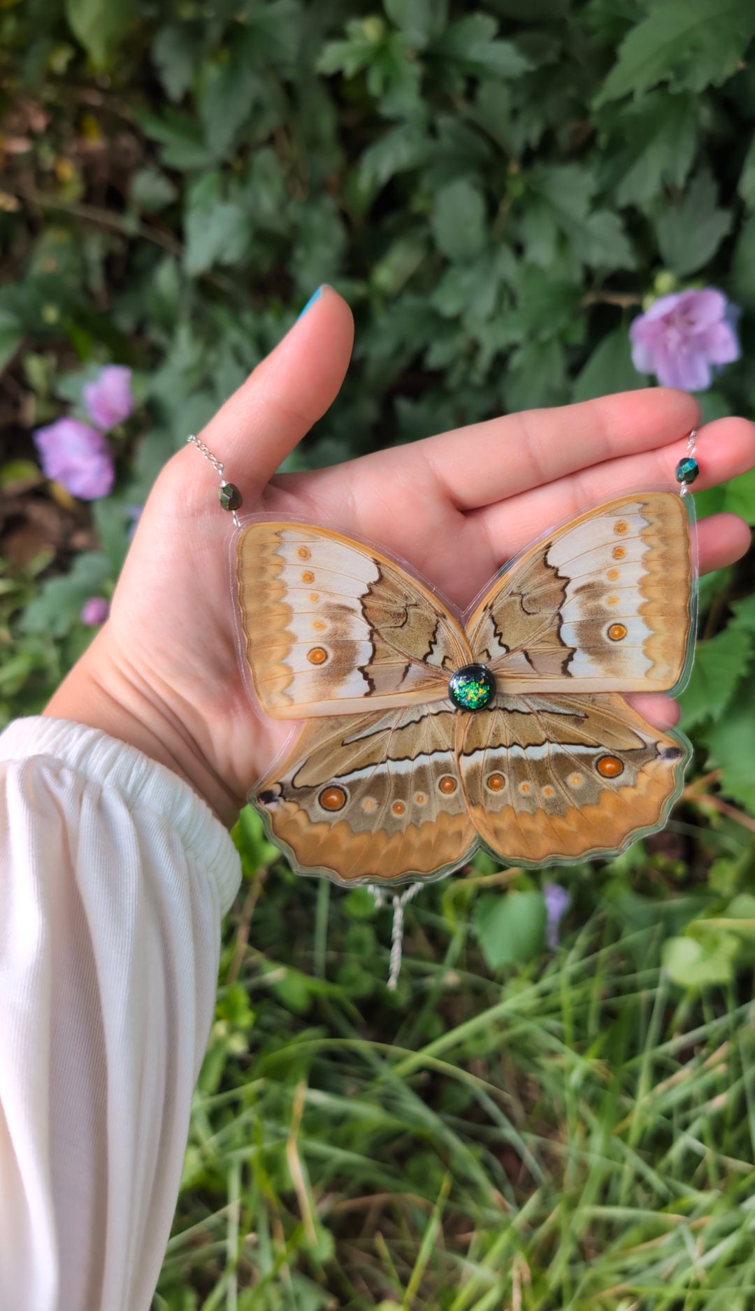 Giant Siamese Jungle Queen Butterfly Wing Necklace - Etsy
