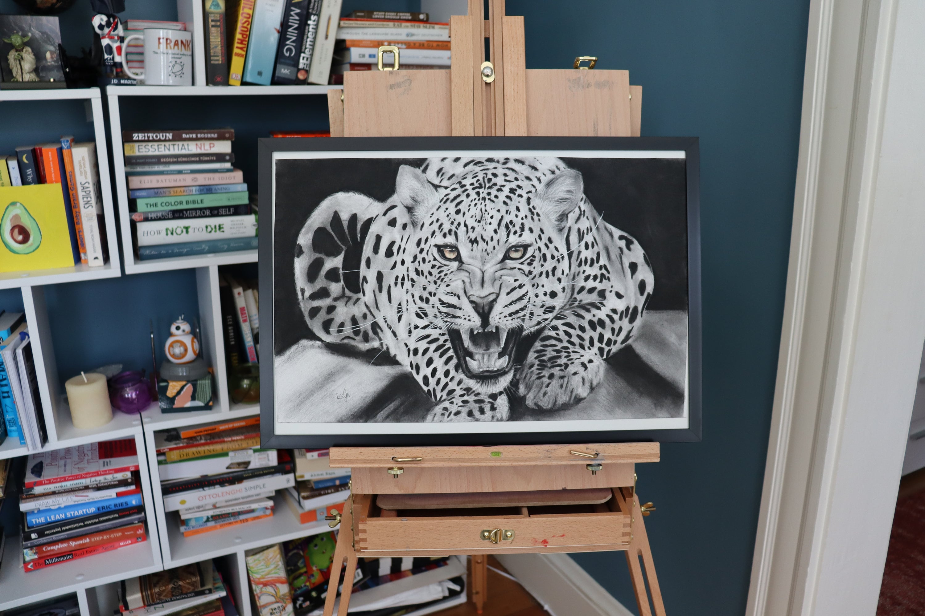Realistic Leopard Drawing/painting - Etsy