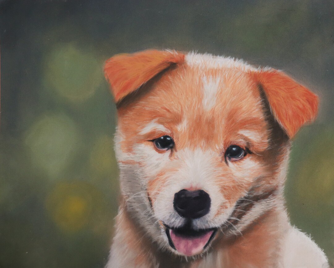 Realistic Dog Painting/drawing - Etsy