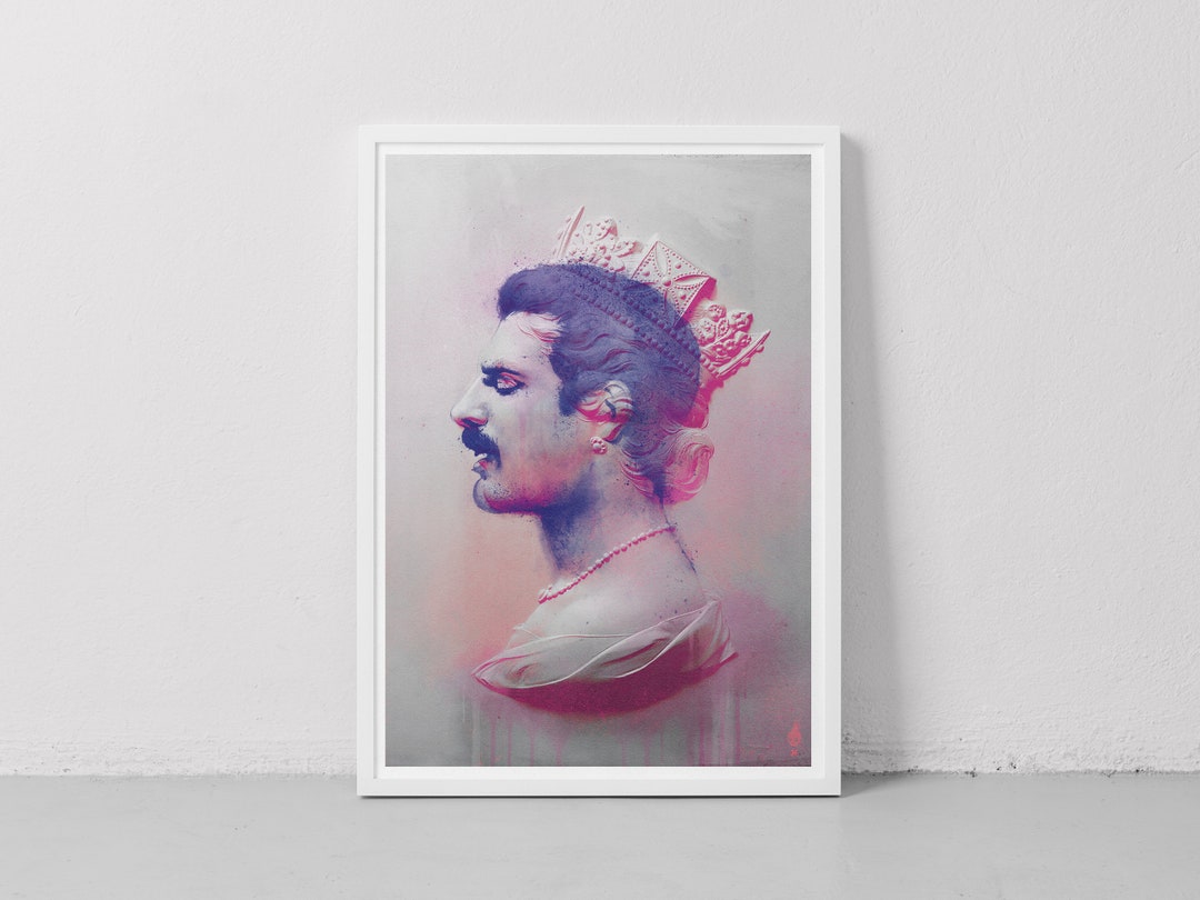 Freddie Mercury Print Queen Print music Icon Unique Wall Art freddie ...