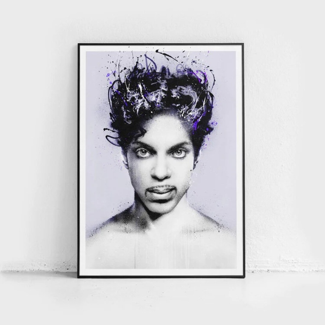Prince Art Print | Unique Wall Art | A3 Digital Print | Music Icon ...