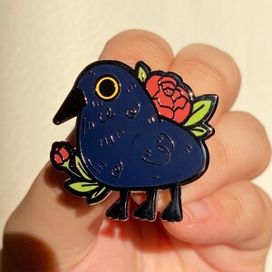 Yatagarasu Chibi Crow Hard Enamel Pin//japanese Folklore Collectable - Etsy