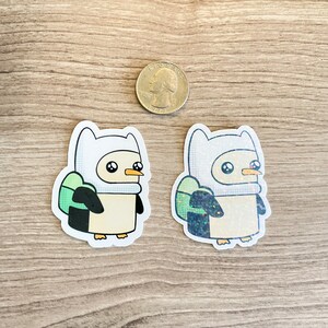 Gunter Cosplays Finn Sticker//adventure Time/ Waterproof - Etsy