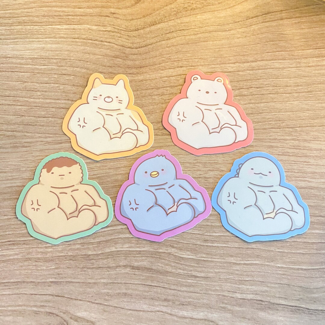 Buff Animals Sticker//gym/work Out/muscle/laptop Decals - Etsy