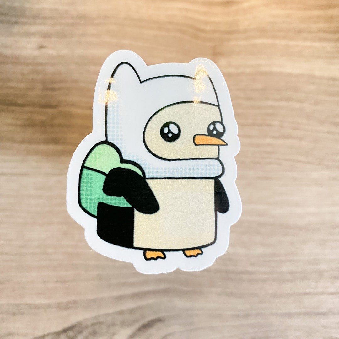 Gunter Cosplays Finn Sticker//adventure Time/ Waterproof Sticker/laptop ...