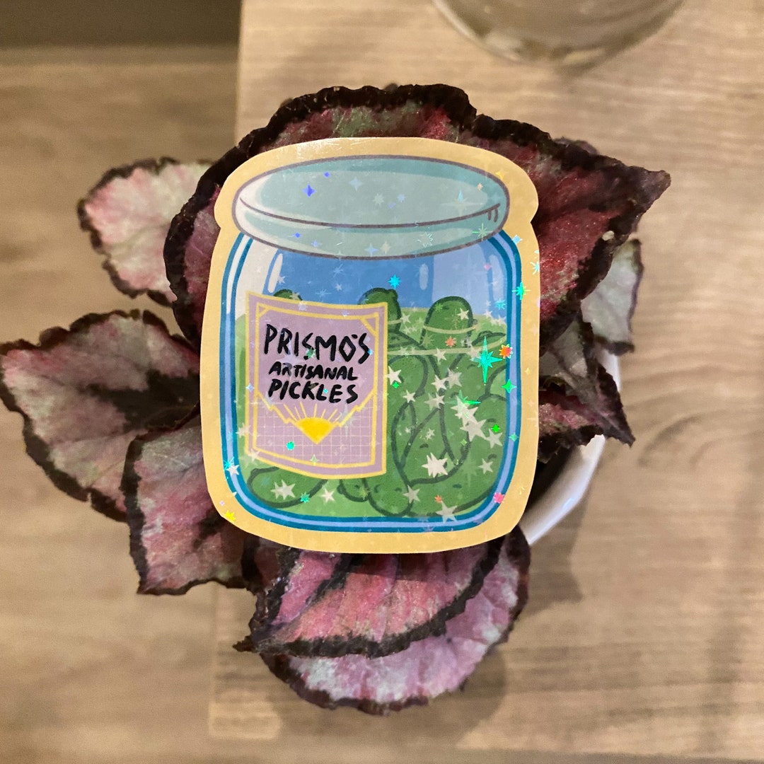 Prismo's Artisanal Pickles Glitter Sticker Sparkly - Etsy