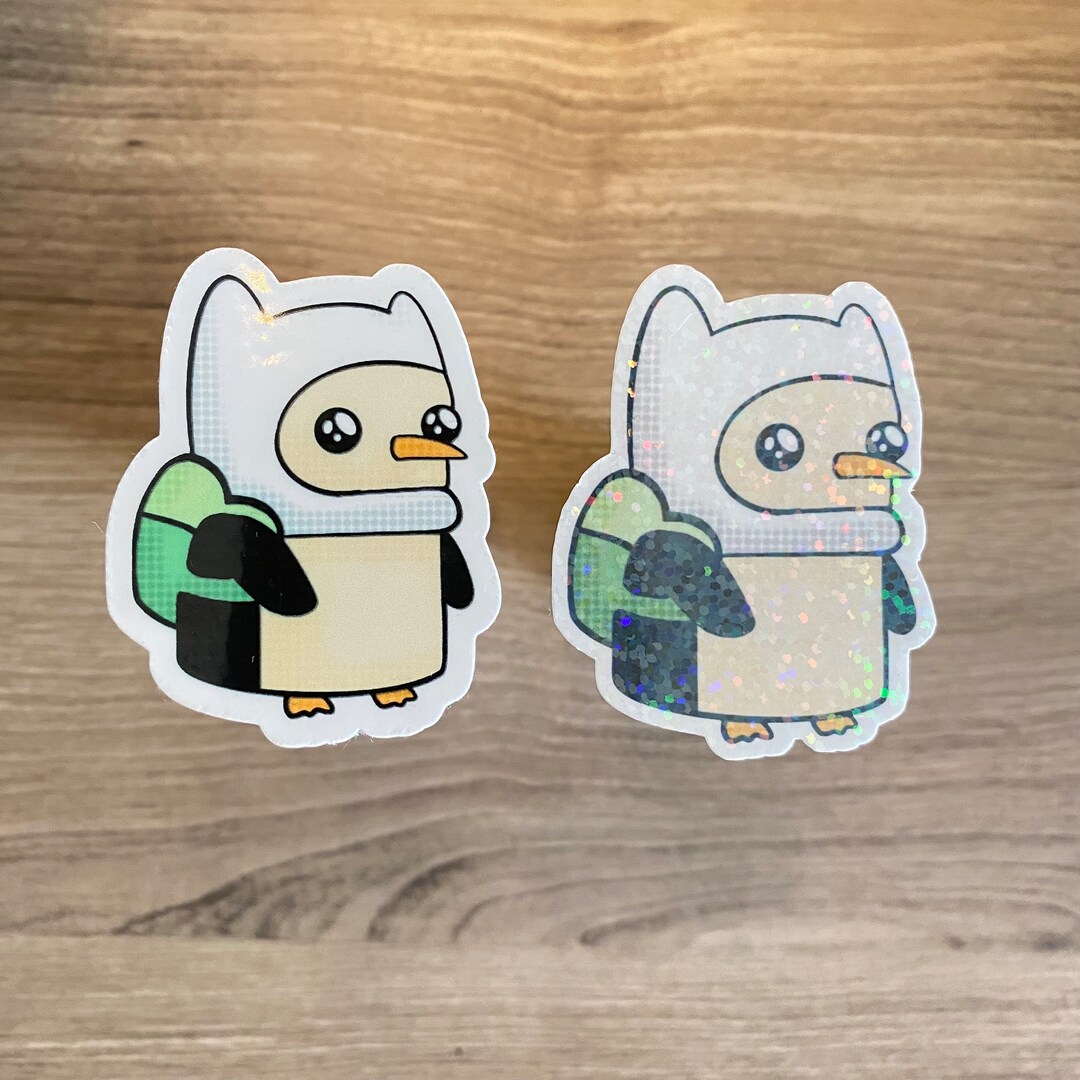 Gunter Cosplays Finn Sticker//adventure Time/ Waterproof - Etsy
