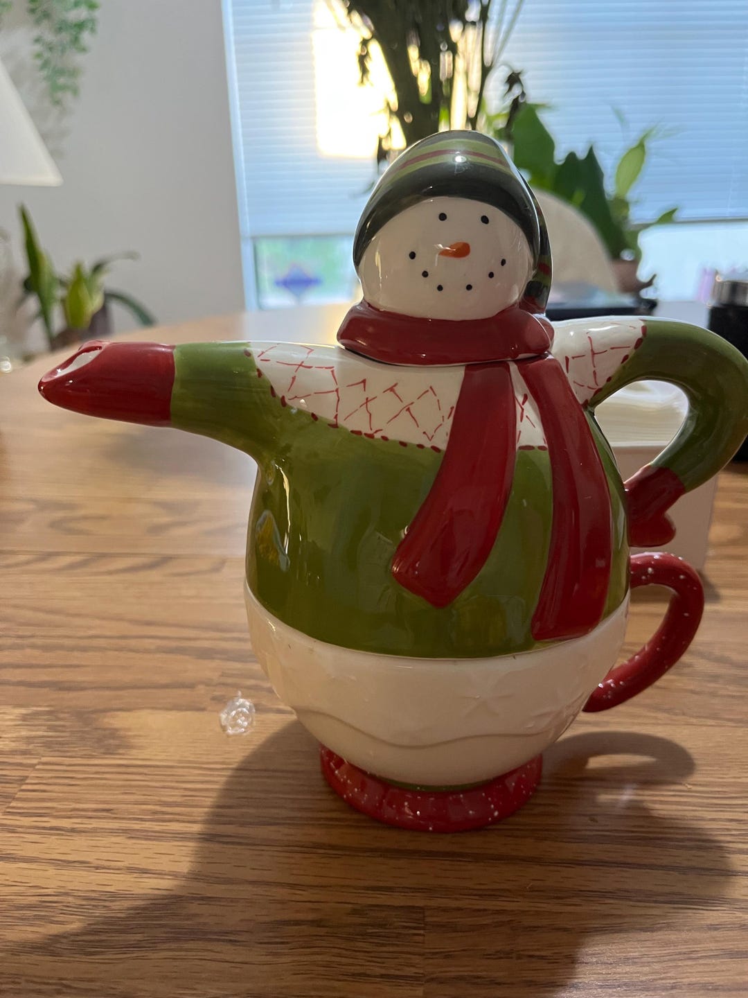 Debbie Mumm Holiday Tea for One Snow Family Teapot and Cup - Etsy
