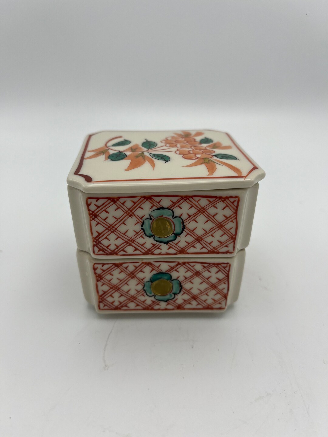 Porcelain Box With Compartments, Chinese Box - Etsy