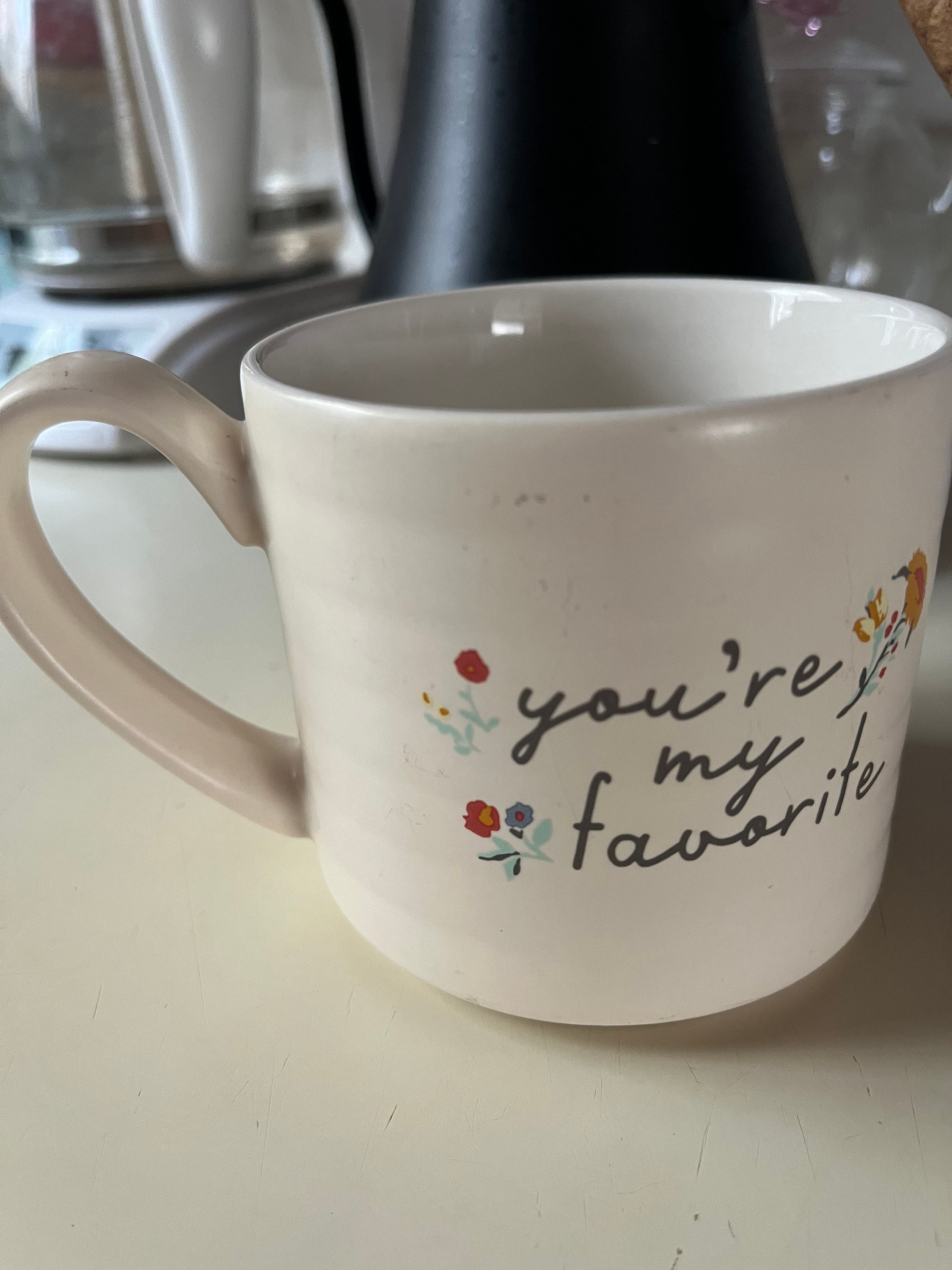 Threshold You're My Favorite Cream Stoneware Coffee Mug - Etsy