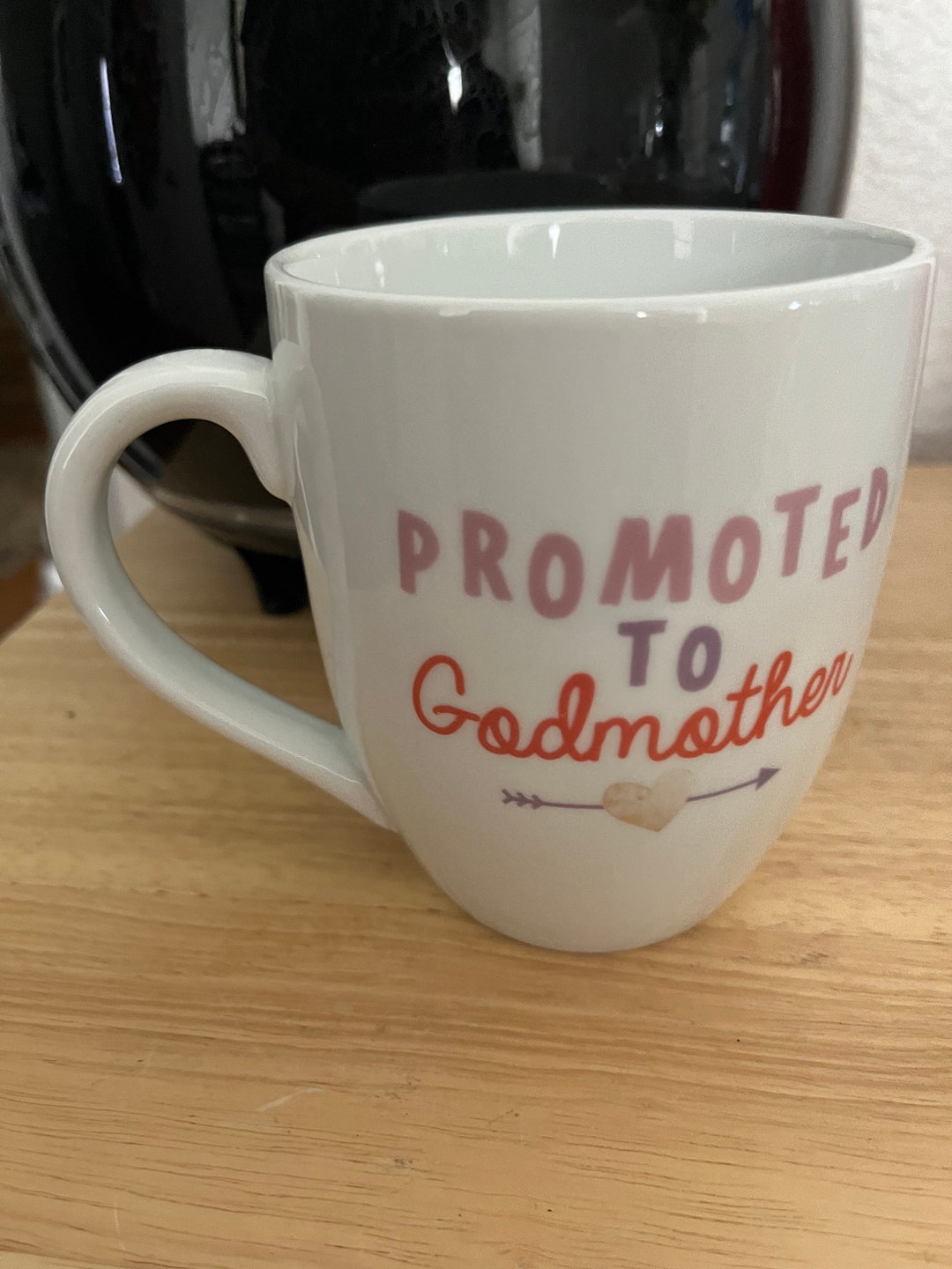 Pearhead Ceramic Mug - Promoted to Godmother - 14oz - Etsy