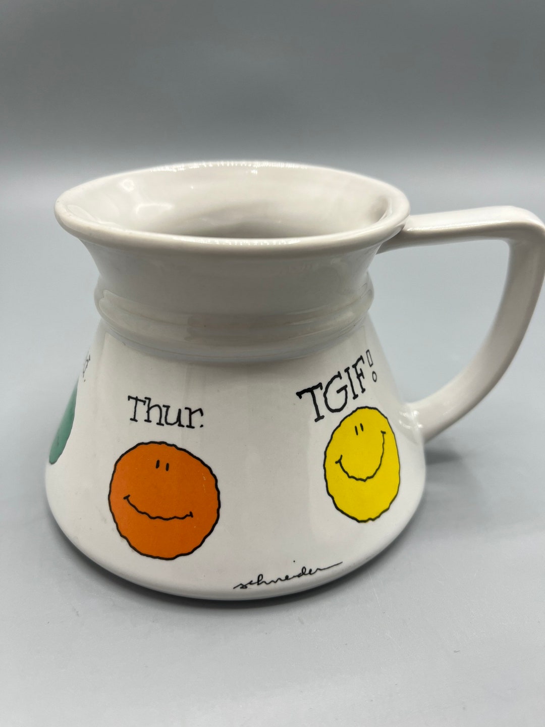 Week Days Mud Mug, How We Start on Monday-friday Lol Funny Mug - Etsy