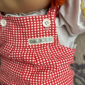 Vintage 84 Coleco Cabbage Patch Kids RARE KT TAG Girl Red Hair Green ...