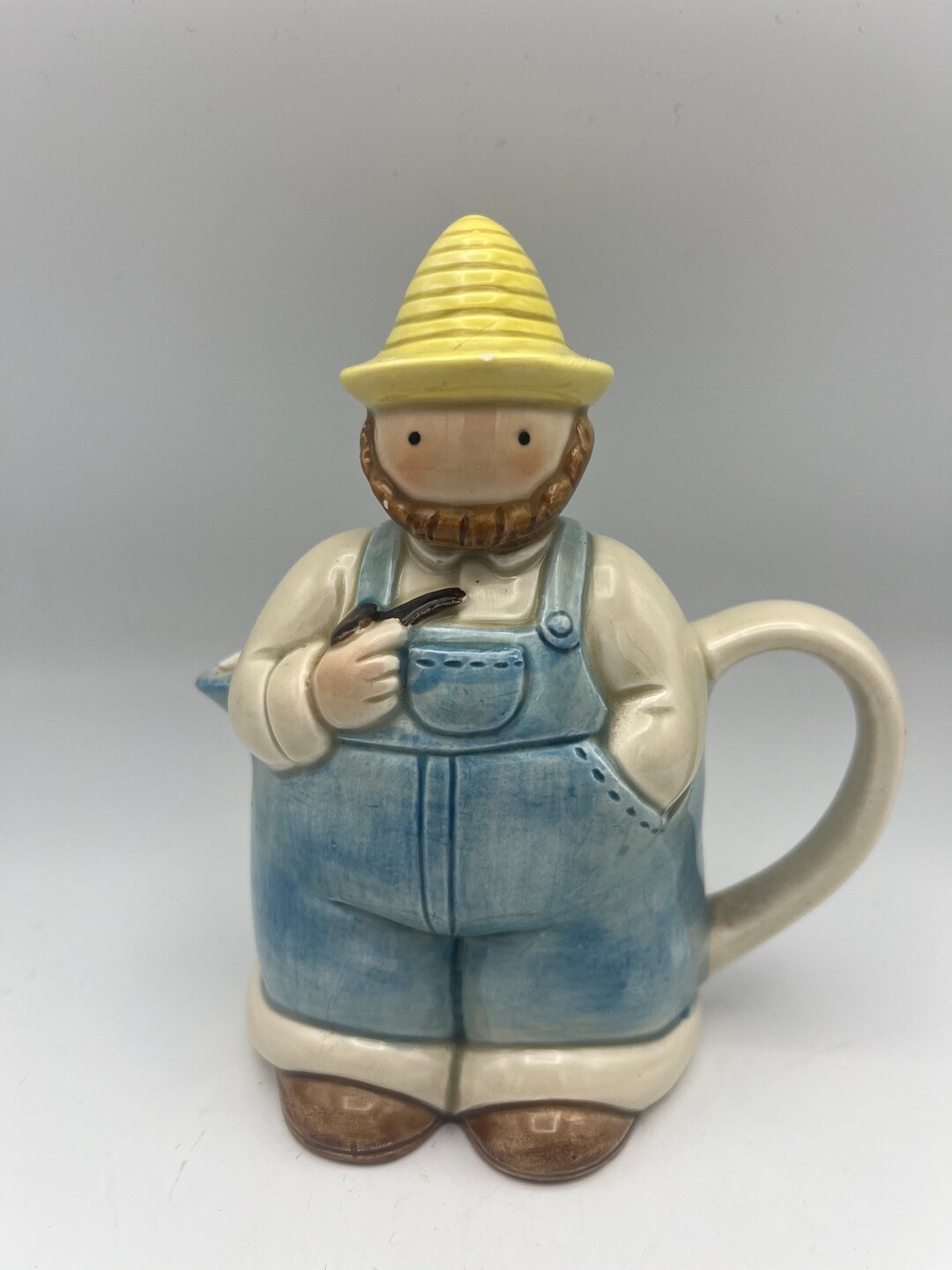 Vintage Otagiri Creamer Japan Farmer With Pipe Sticker Grandpa ...