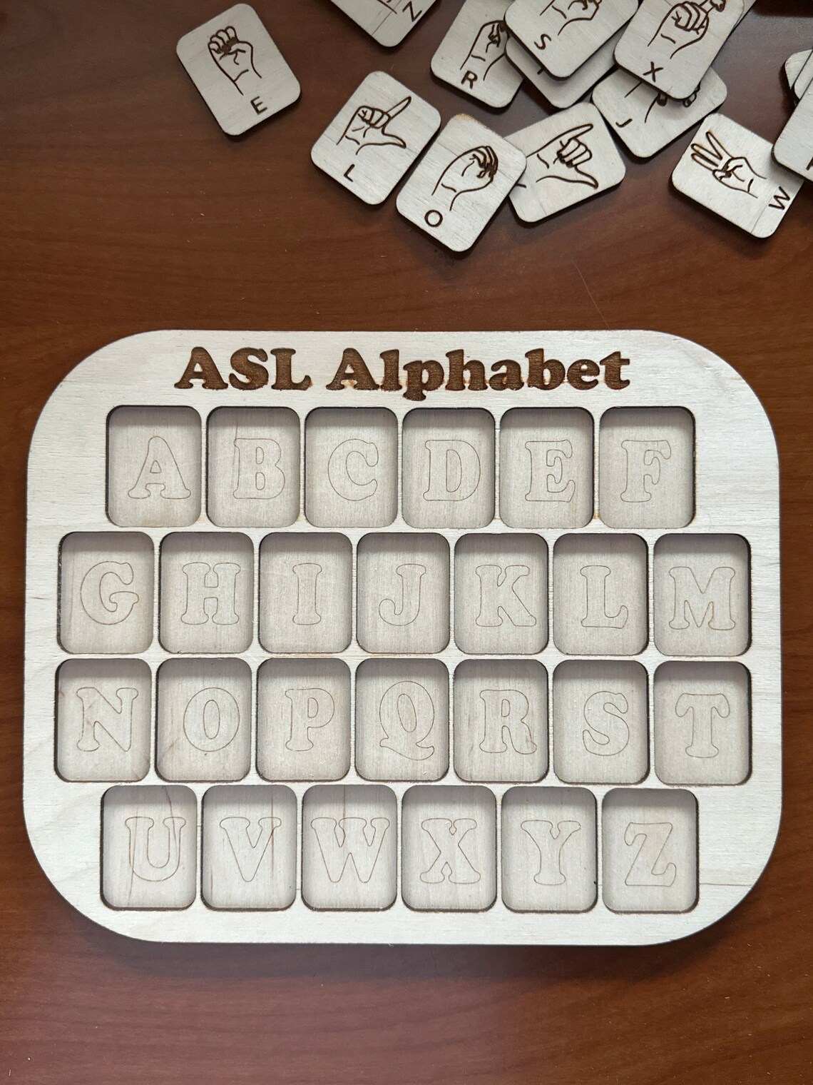 ASL Alphabet Puzzle American Sign Language Puzzle Alphabet - Etsy