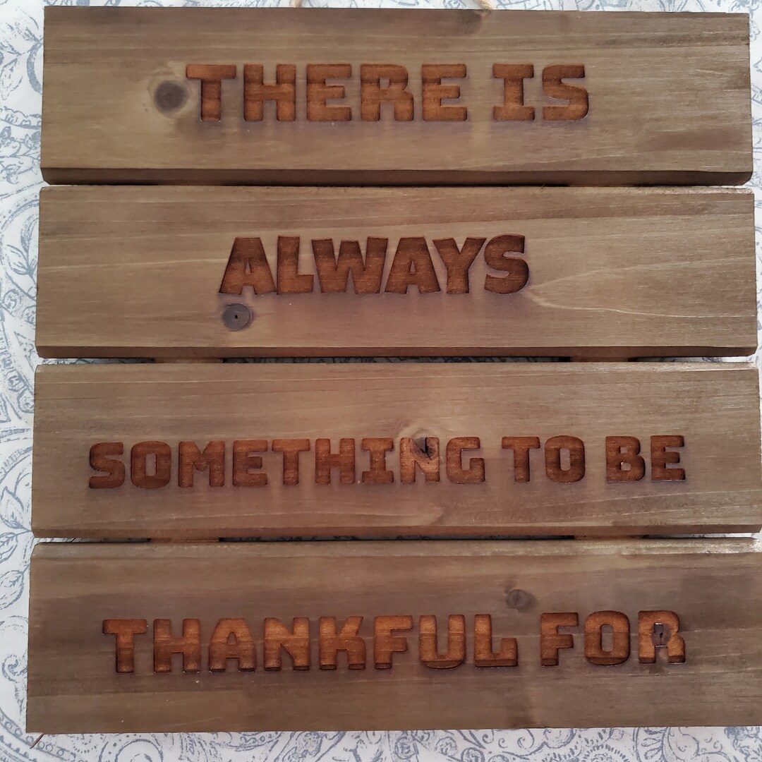 Thankful Wooden Sign: Rustic Thanksgiving Wall Decor - Etsy