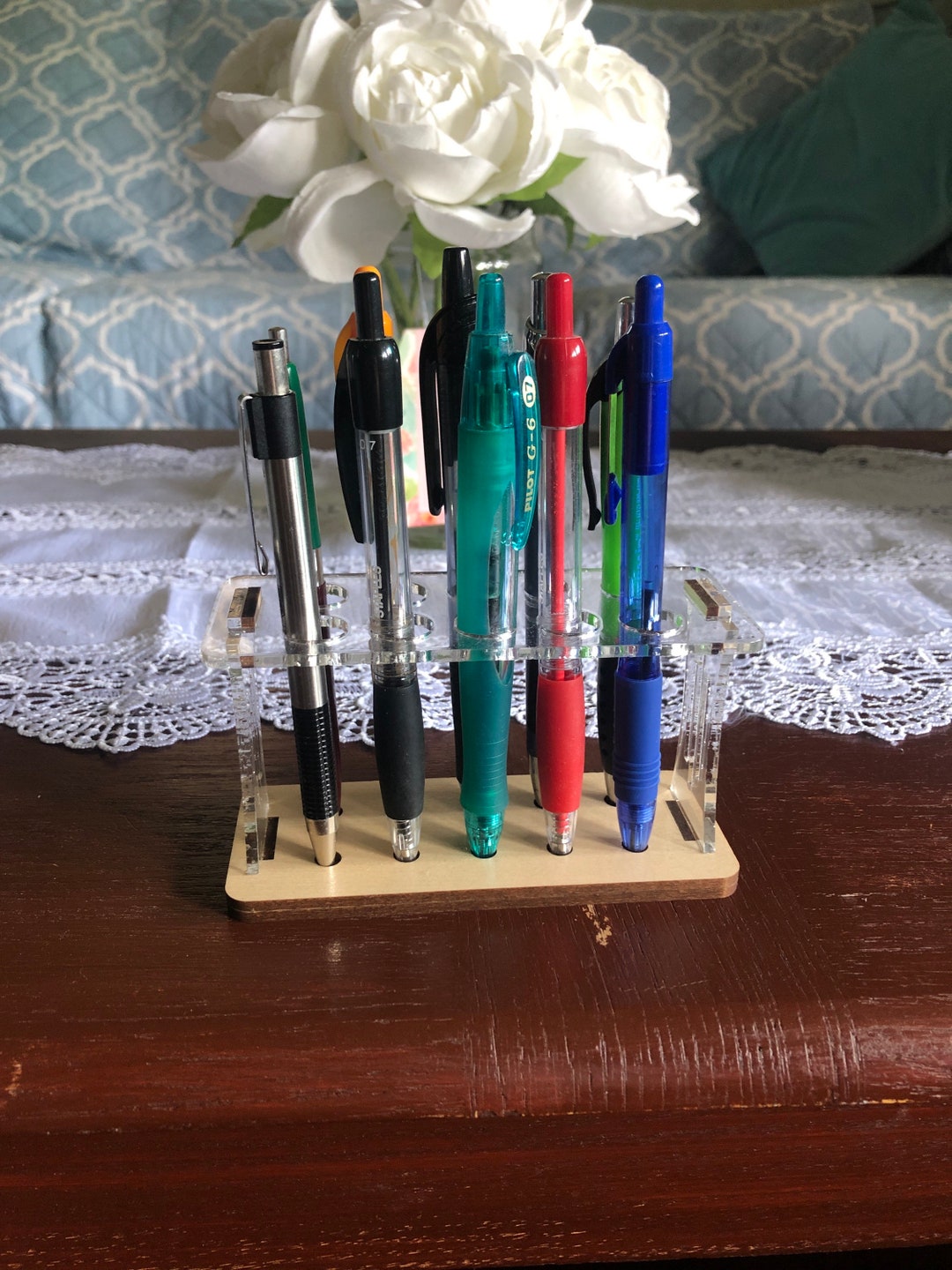 Desktop Upright Pen Holder/ Desktop Upright Pen Holder W/ Card Holder ...