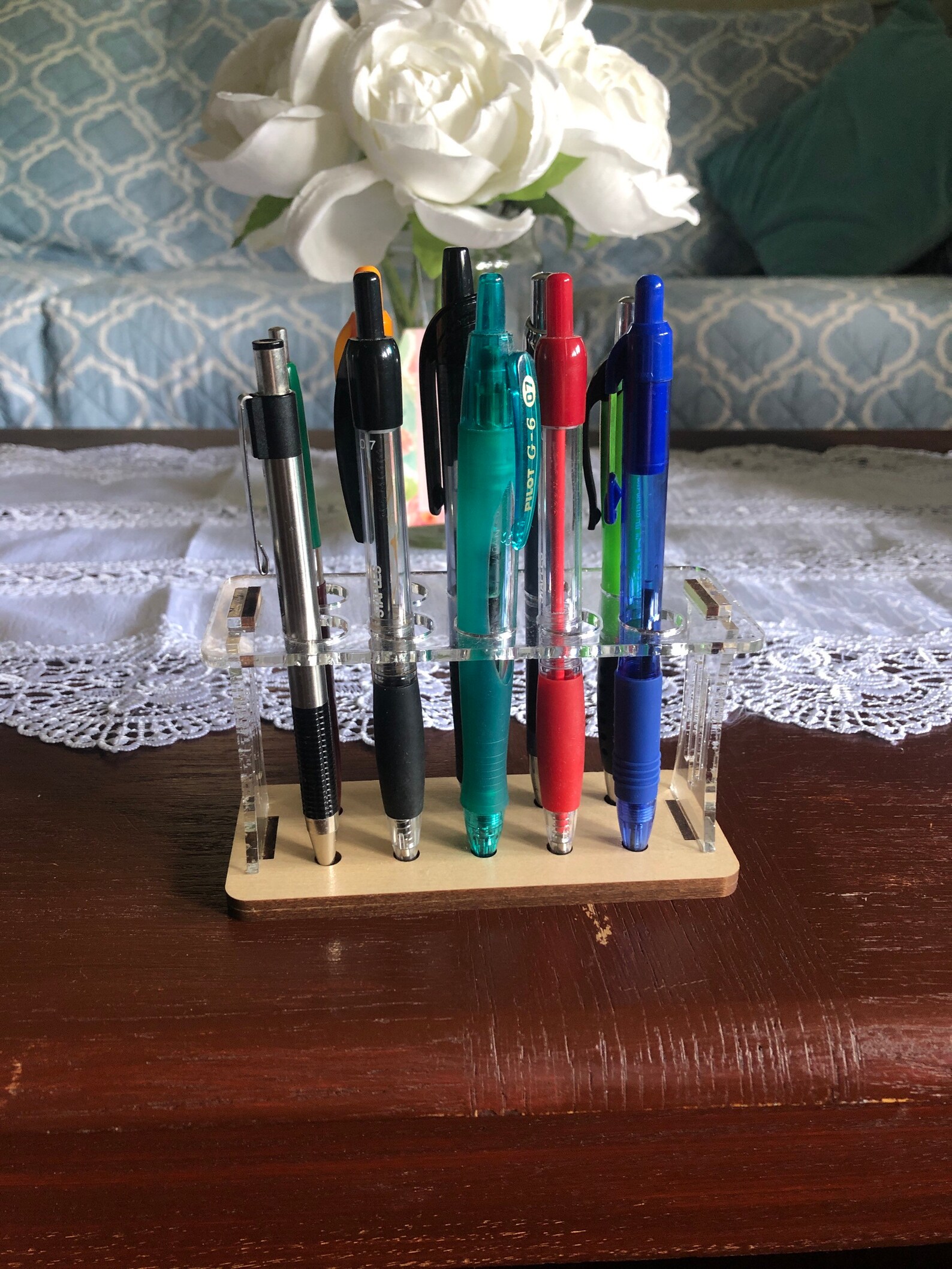 Desktop Upright Pen Holder/ Desktop Upright Pen Holder W/ Card Holder ...