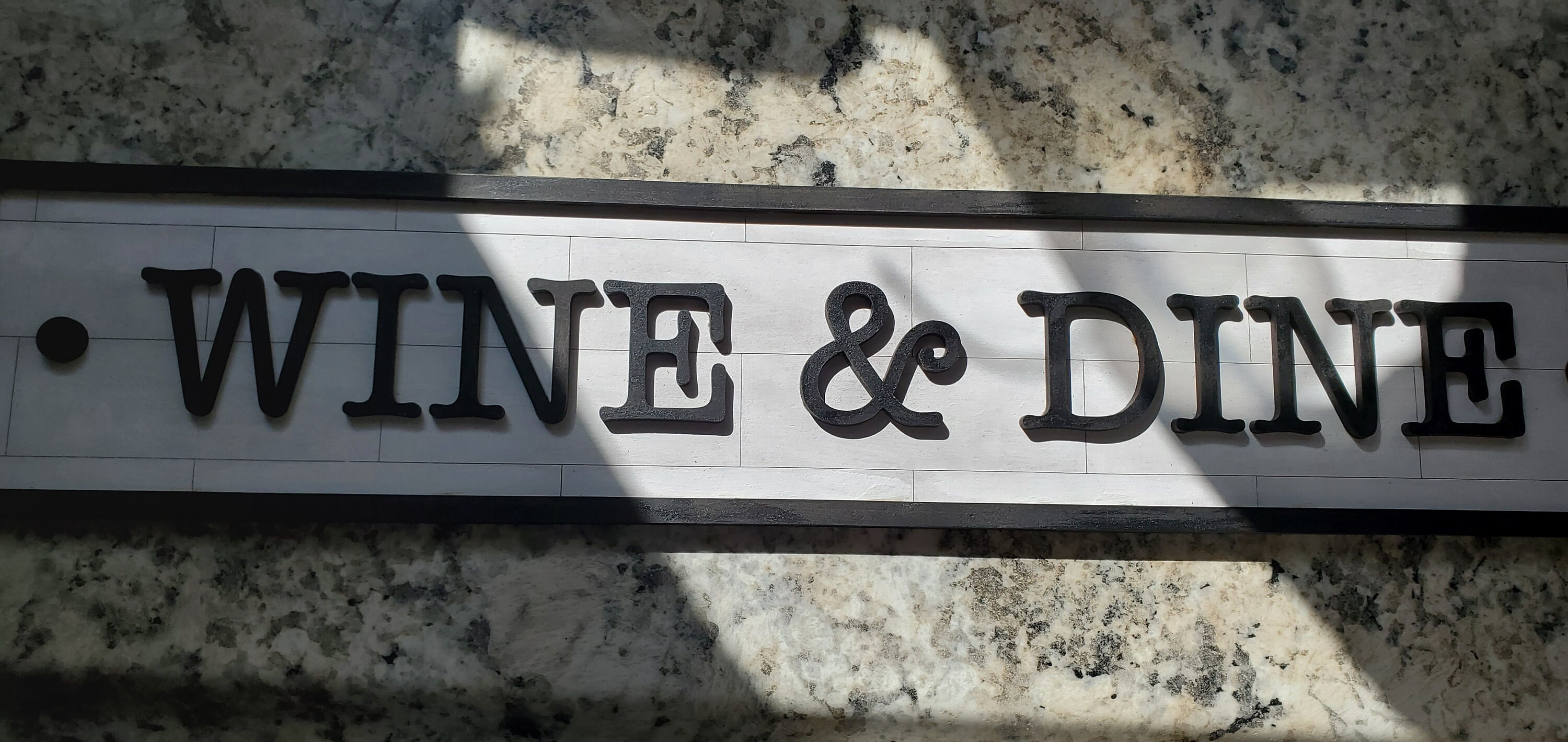 Wine & Dine Farmhouse Kitchen Sign - Etsy