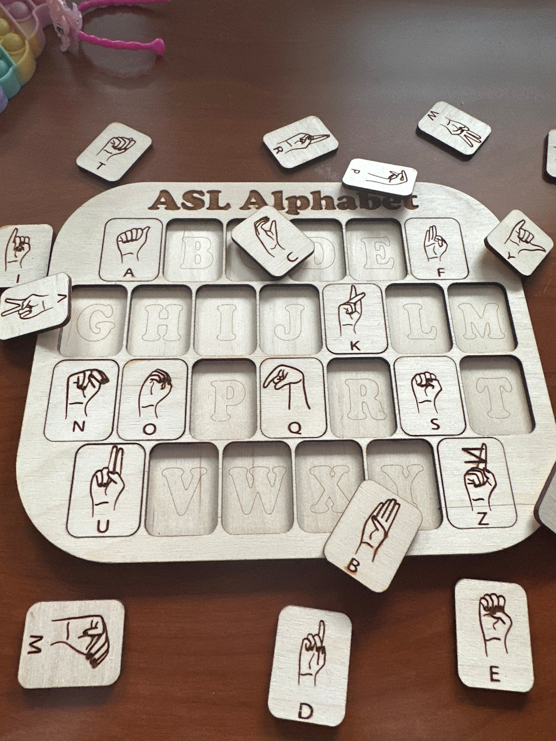 ASL Alphabet Puzzle American Sign Language Puzzle Alphabet - Etsy
