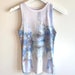 Blue Abstract Ice Dyed Ribbed Tank Top- LARGE - Etsy