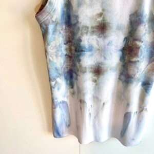 Blue Abstract Ice Dyed Ribbed Tank Top- LARGE - Etsy