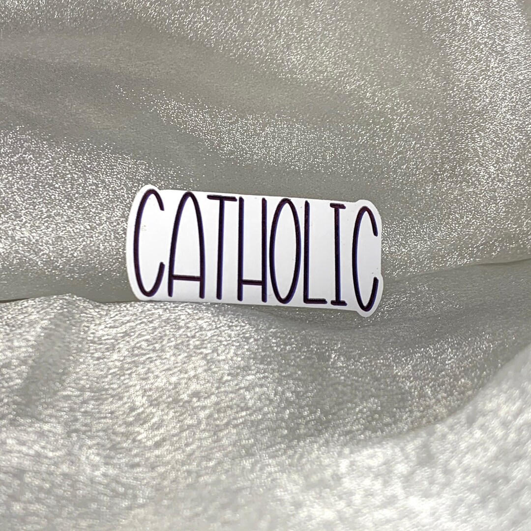 Catholic Sticker, New Weatherproof Simple Catholic Sticker, Catholic ...