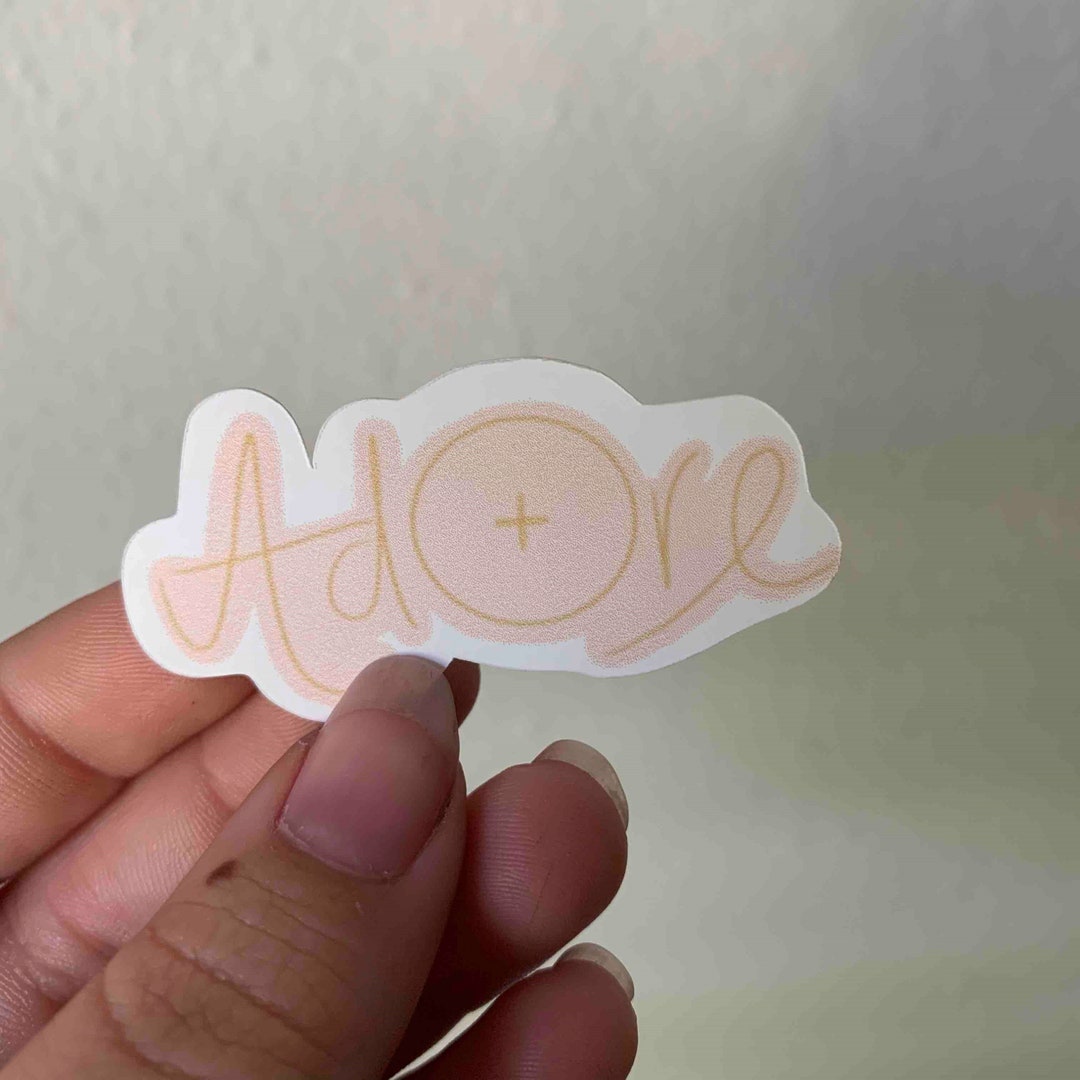 Adore Sticker Catholic Gift Eucharistic Adoration Merch - Etsy