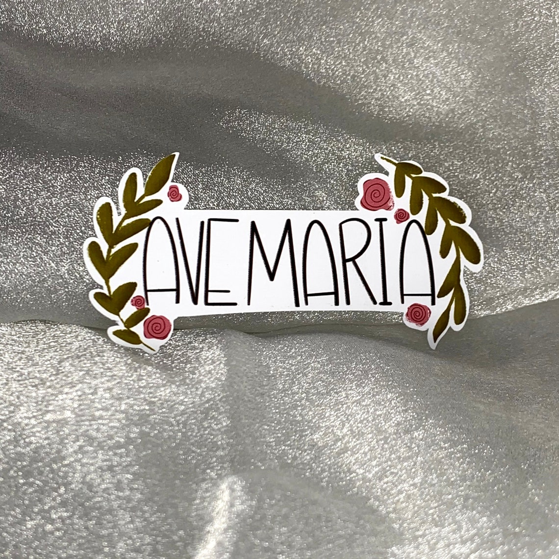 Ave Maria, Holy Mary, New Ave Maria Sticker, Catholic Sticker ...