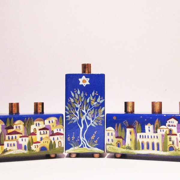 Wooden Menorah - Etsy