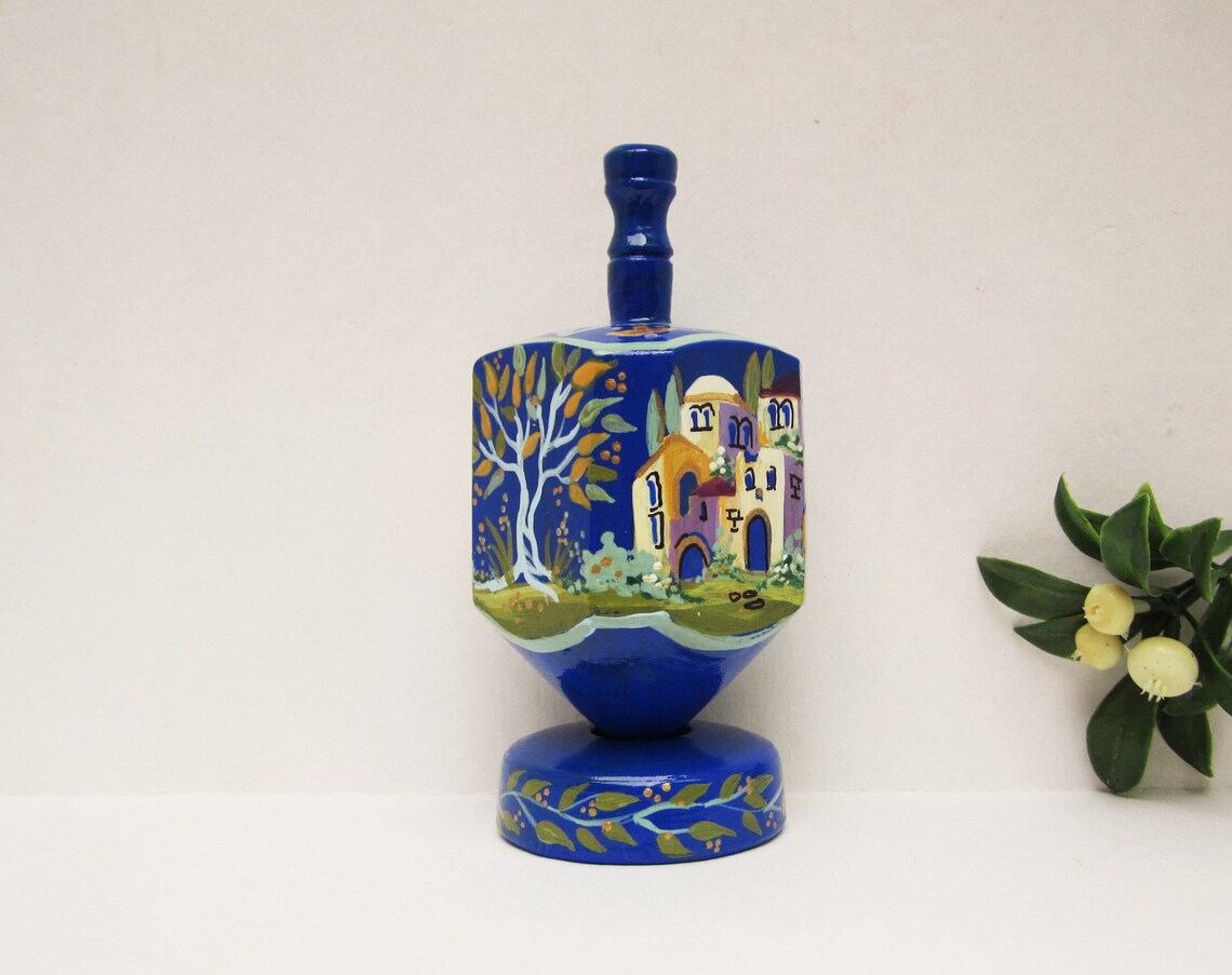 Hanukkah Dreidel Wood Dreidel Jewish Dreidel Collectible - Etsy