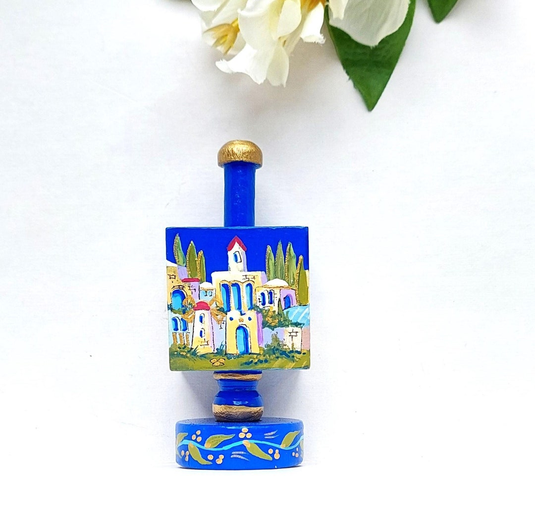 Hanukkah Dreidel Collectible Dreidel Wood Dreidel Handcrafted Dreidel ...